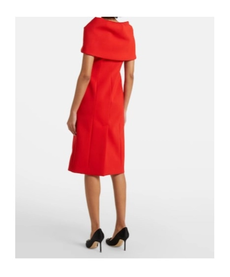 Oscar De La Renta Draped Cocktail Dress
