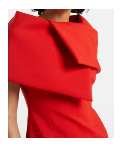 Oscar De La Renta Draped Cocktail Dress