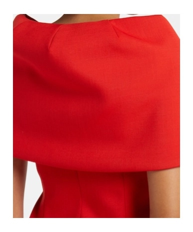 Oscar De La Renta Draped Cocktail Dress