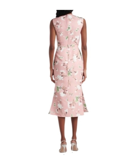 Erdem Floral Cotton-blend Faille Midi Dress