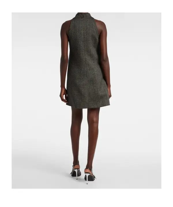 COURREGES Sleeveless A-line Mini Dress With Patch Pockets
