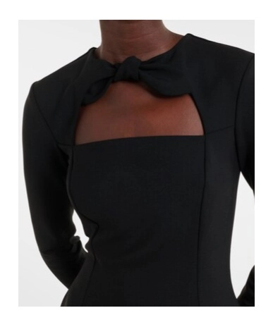 Oscar De La Renta Cutout Wool-blend Dress