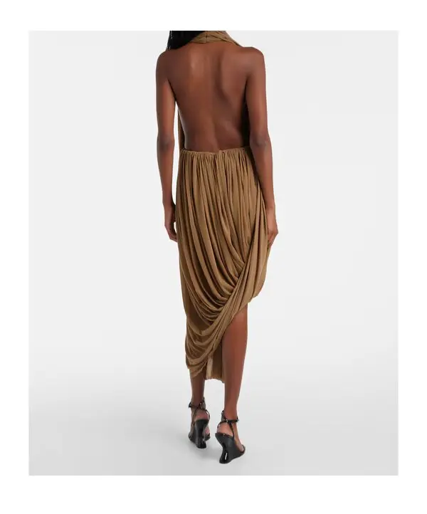 Magda Butrym Draped Open-back Cocktail Dress