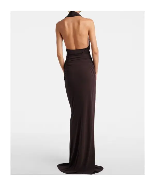 Christopher Esber Cutout Halterneck Jersey Maxi Dress