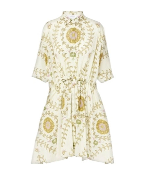 Giambattista Valli Floral Cotton Shirt Dress - White