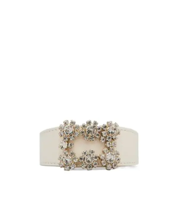 ROGER VIVIER Flower Strass Buckle Bracelet