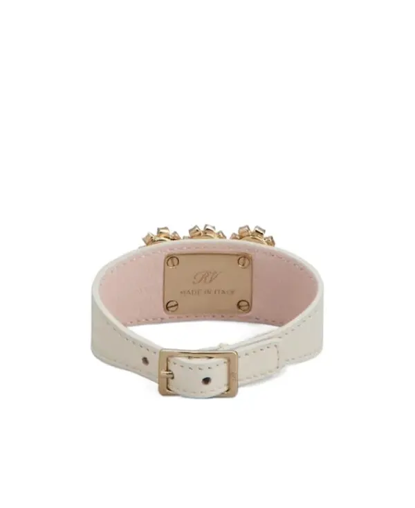 ROGER VIVIER Flower Strass Buckle Bracelet