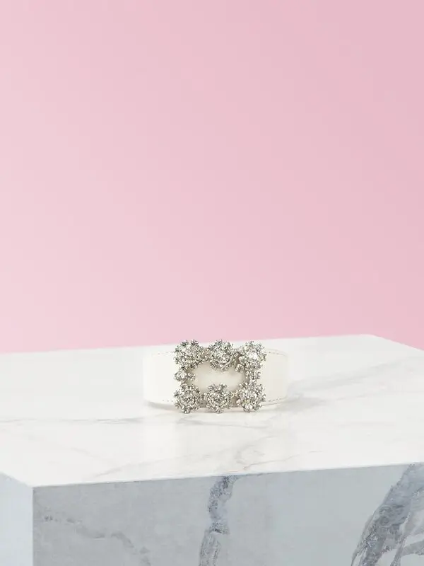 ROGER VIVIER Flower Strass Buckle Bracelet