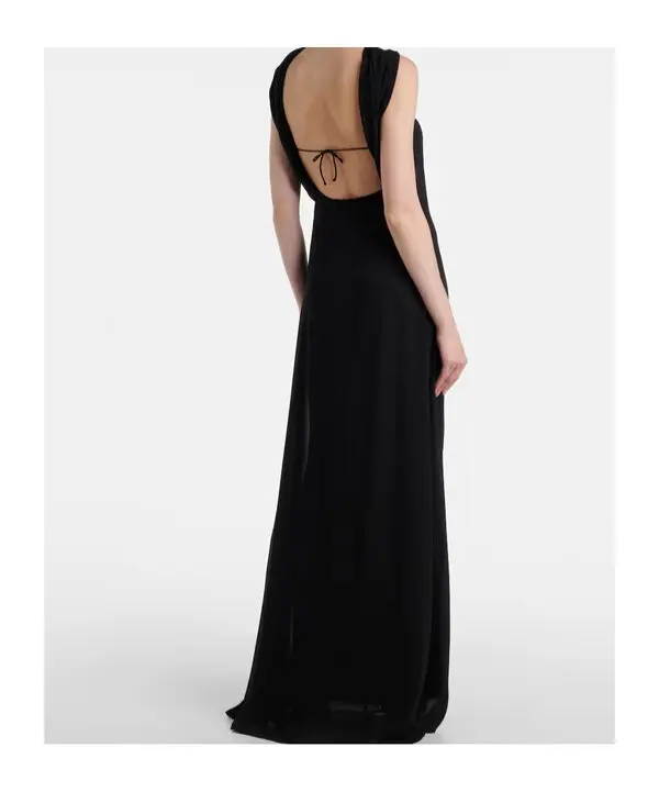 Christopher Esber Reverse Draped Silk Gown