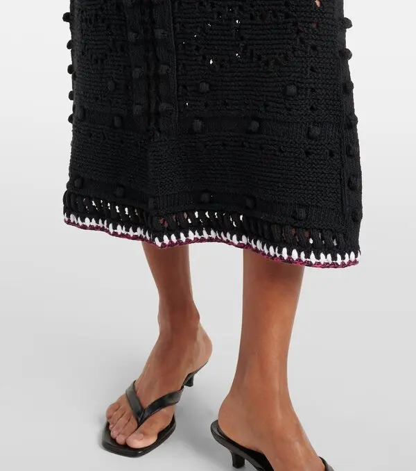 Dorothee Schumacher Cotton-blend Crochet Midi Skirt