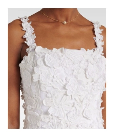 Carolina Herrera Guipure Lace Midi Dress