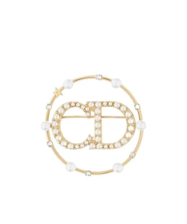 Dior Clair D Lune Brooch - Yellow