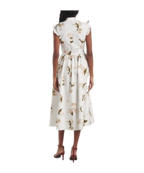 Erdem Cotton Poplin Midi Dress