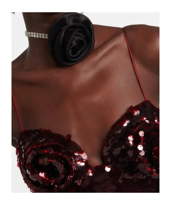 Magda Butrym Embellished Floral Choker