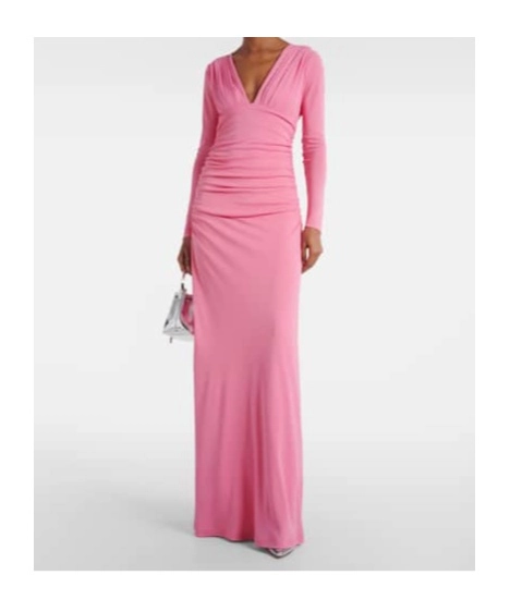 Carolina Herrera Ruched Jersey Gown