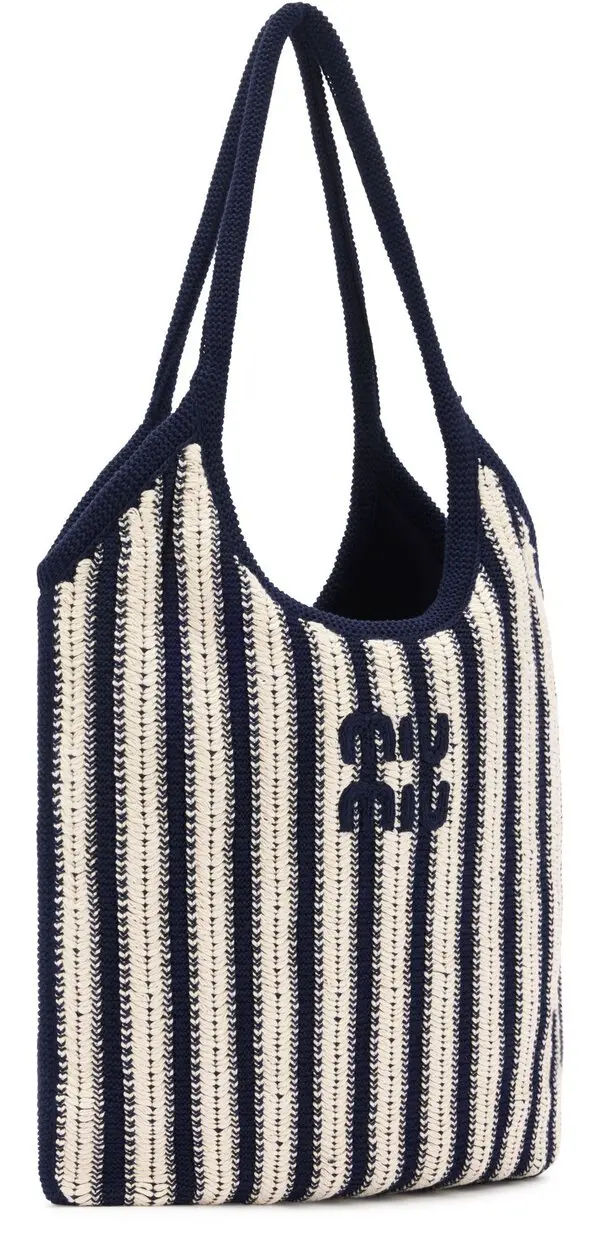 Miu Miu Ivy Braided Cotton Shoulder Bag