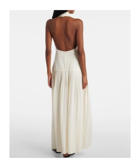 Proenza Schouler Tala Halterneck Georgette Maxi Dress - White