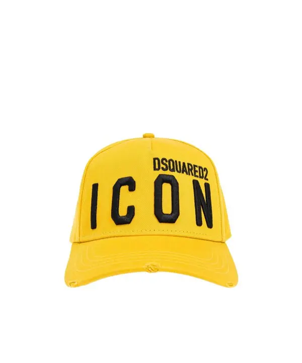 Dsquared2 Icon Logo Embroidered Distressed Baseball Cap