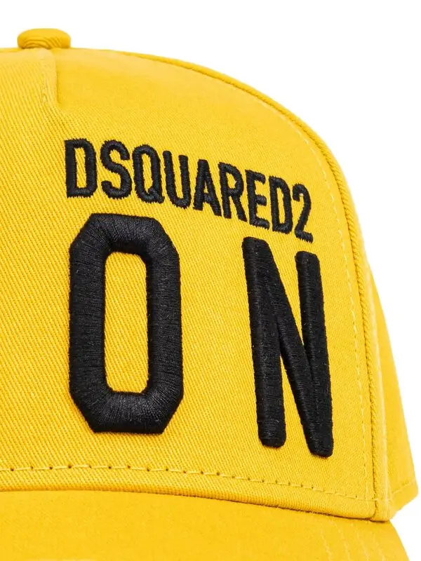Dsquared2 Icon Logo Embroidered Distressed Baseball Cap