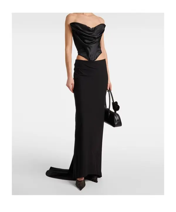 Magda Butrym Re25 Silk-blend Midi Skirt