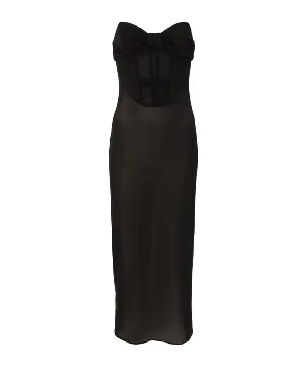 Magda Butrym Satin Midi Dress