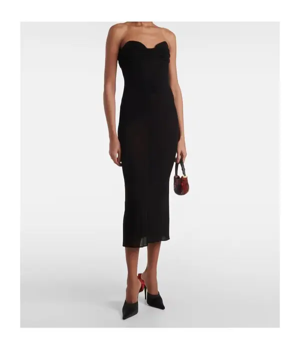 Magda Butrym Satin Midi Dress