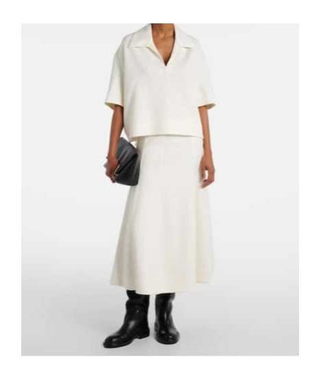 JIL SANDER Knitted Midi Skirt