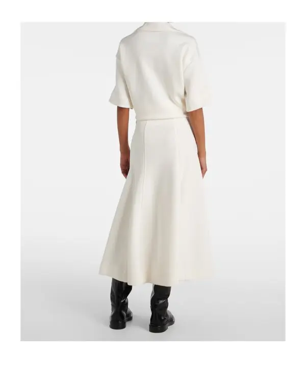 JIL SANDER Knitted Midi Skirt