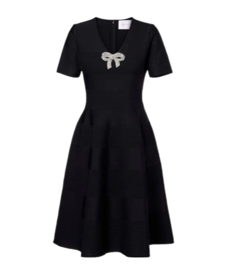 Carolina Herrera Bow-detail Embellished Minidress