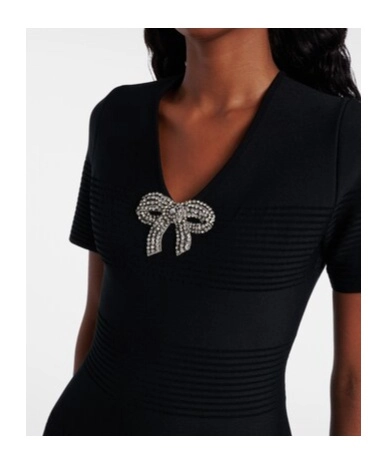 Carolina Herrera Bow-detail Embellished Minidress