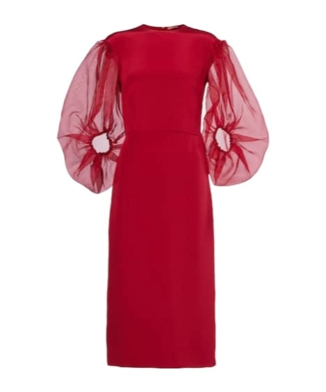 Altuzarra Danielle Silk Cady Midi Dress