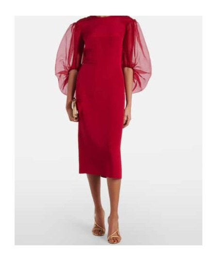 Altuzarra Danielle Silk Cady Midi Dress