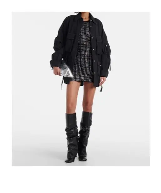 Attico Embellished Cotton Minidress