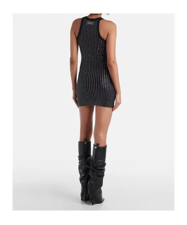 Attico Embellished Cotton Minidress