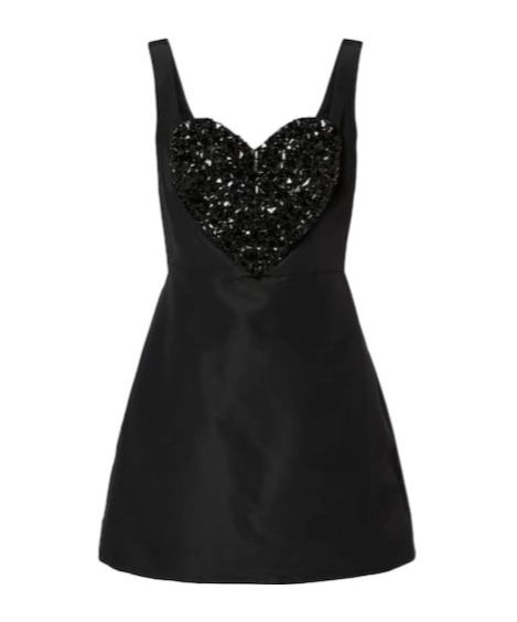 Carolina Herrera Embellished Silk Minidress