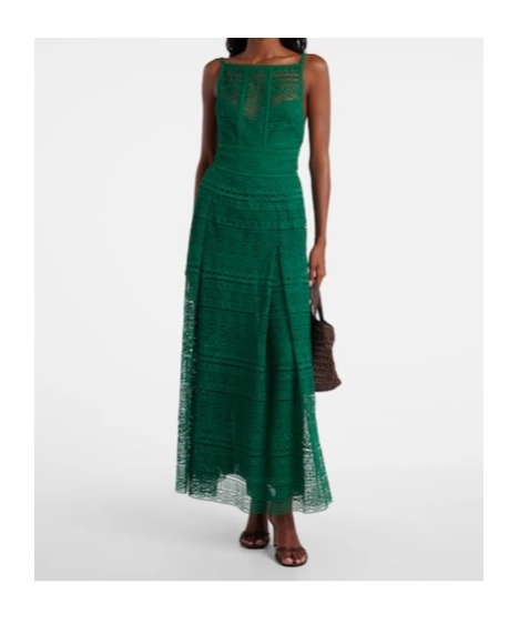 Elie Saab Macramé Midi Dress