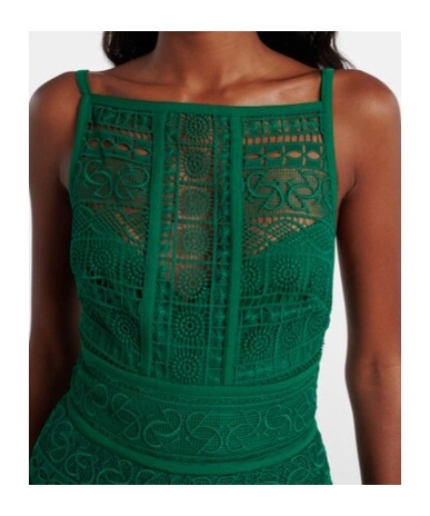 Elie Saab Macramé Midi Dress