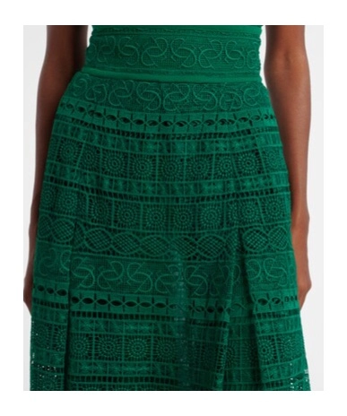 Elie Saab Macramé Midi Dress