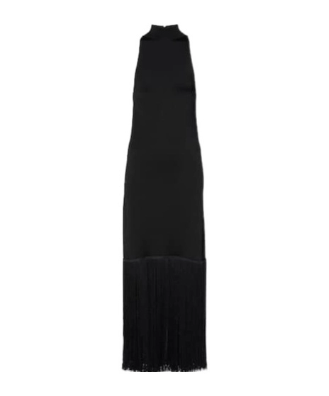 Altuzarra Cash Fringed Maxi Dress - Black