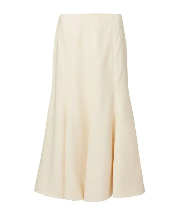 Gabriela Hearst Selma Flared Silk Midi Skirt