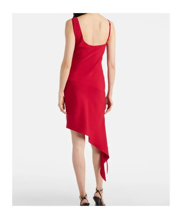 COURREGES Scarf-detailed Asymmetric Mini Dress