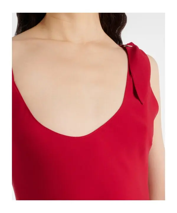 COURREGES Scarf-detailed Asymmetric Mini Dress
