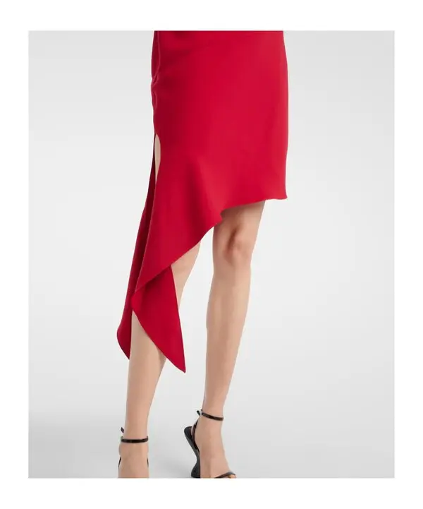 COURREGES Scarf-detailed Asymmetric Mini Dress