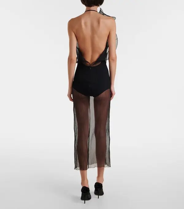 Magda Butrym Off-the-shoulder Tulle Dress