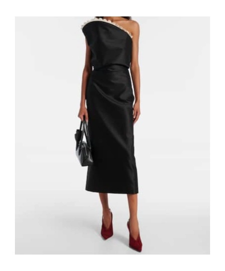 Magda Butrym Off-the-shoulder Midi Dress With Open Back