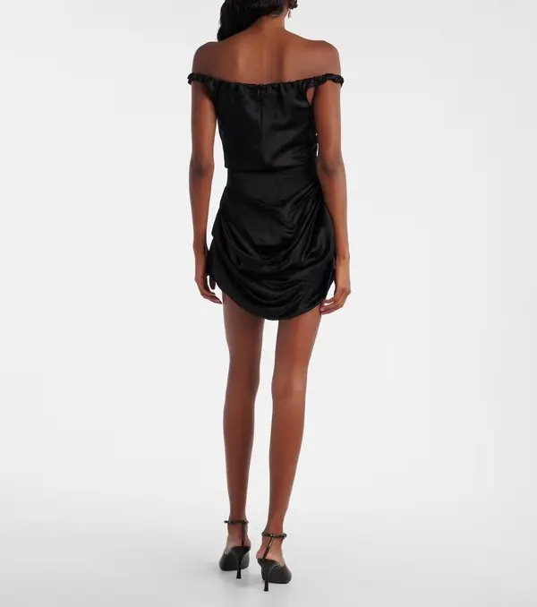 Magda Butrym Pleated Strapless Dress