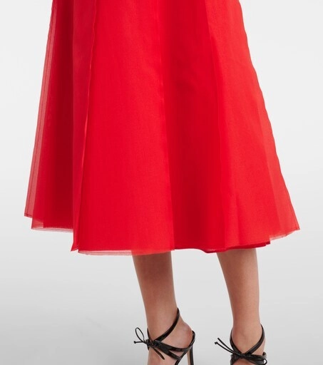 Altuzarra Silk Organza Midi Skirt