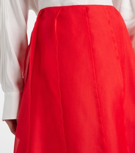 Altuzarra Silk Organza Midi Skirt