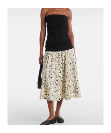 Proenza Schouler Lena Strapless Cotton-blend Top