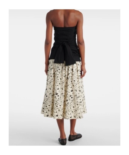 Proenza Schouler Lena Strapless Cotton-blend Top